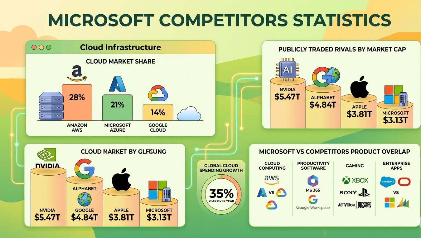 Microsoft Competitors 2026: Top Rivals, Market Share And Industry ...