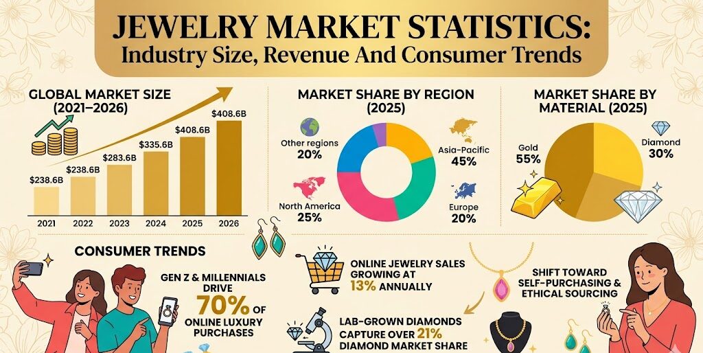 Jewelry Market Statistics 2026: Industry Size, Revenue And Consumer Trends